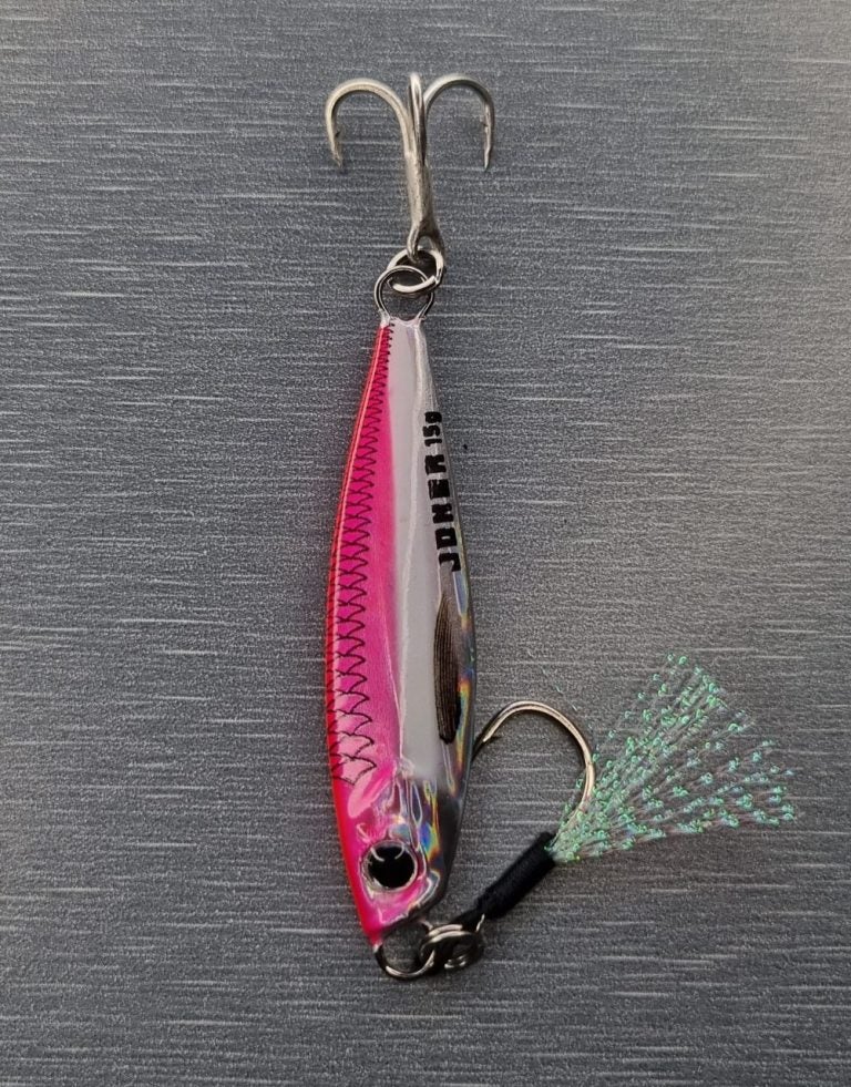 Joker Super Fry Thins 15g casting jig Pink Silver Glow | Lizard Tackle ...