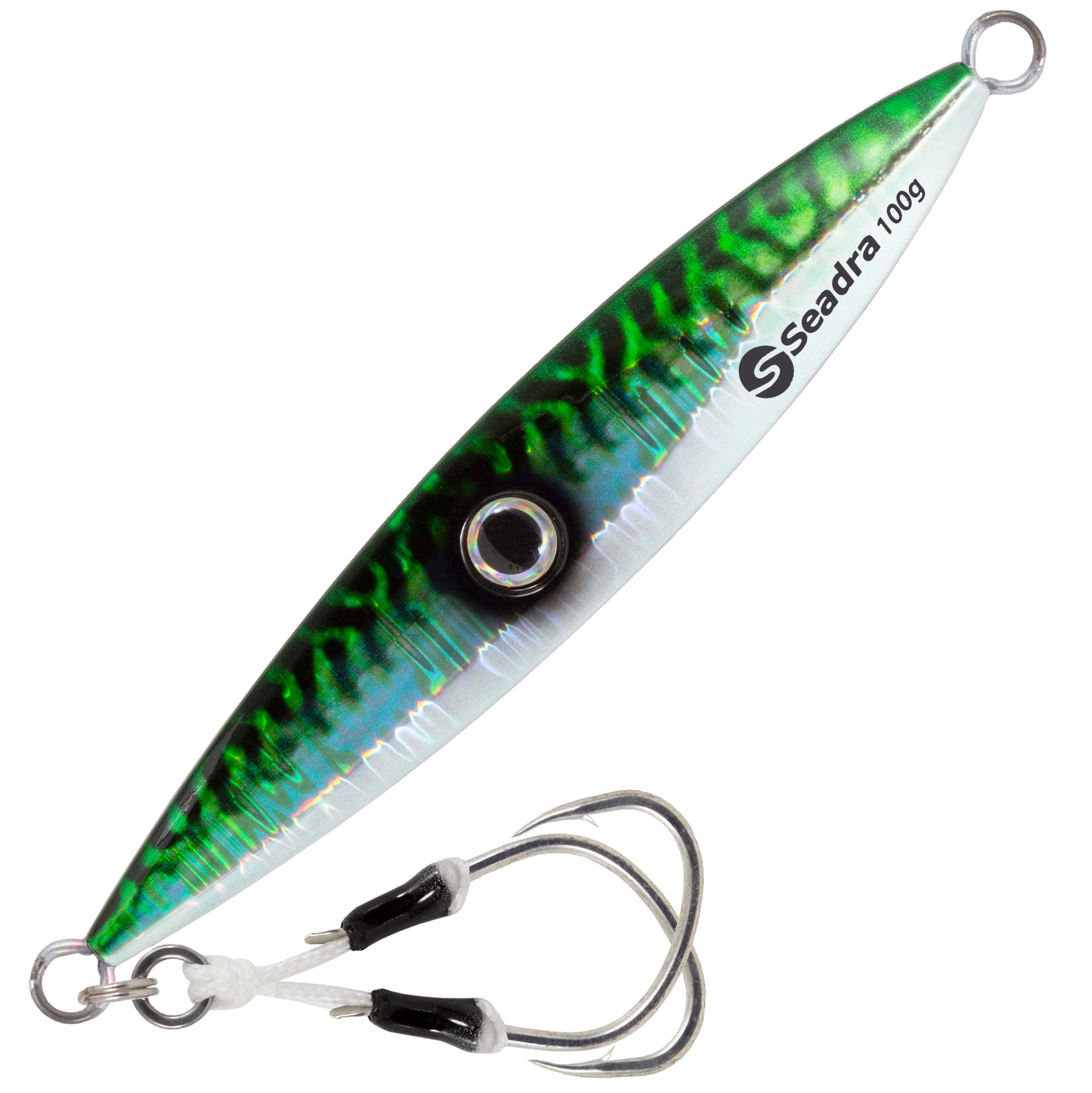 Seadra Strike Eye Slow Jig 100g Green Mackeral | Lizard Tackle & Bait Ltd