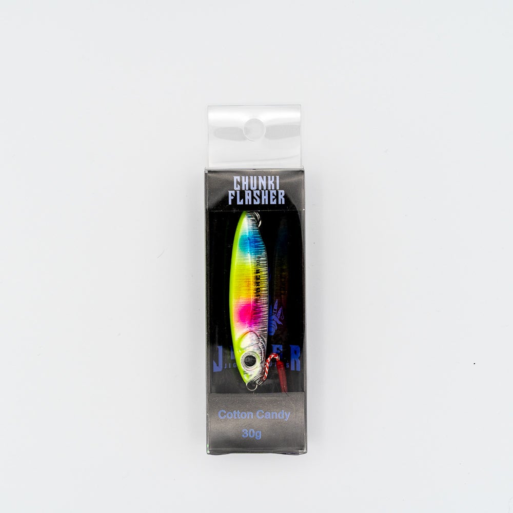 Joker Chunki Flasher 30g casting jig Cotton Candy | Lizard Tackle ...